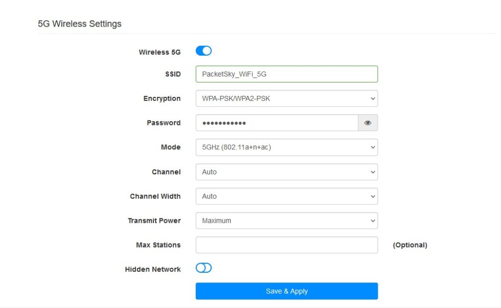 How do I change my Wi-Fi name and password? | PacketSky